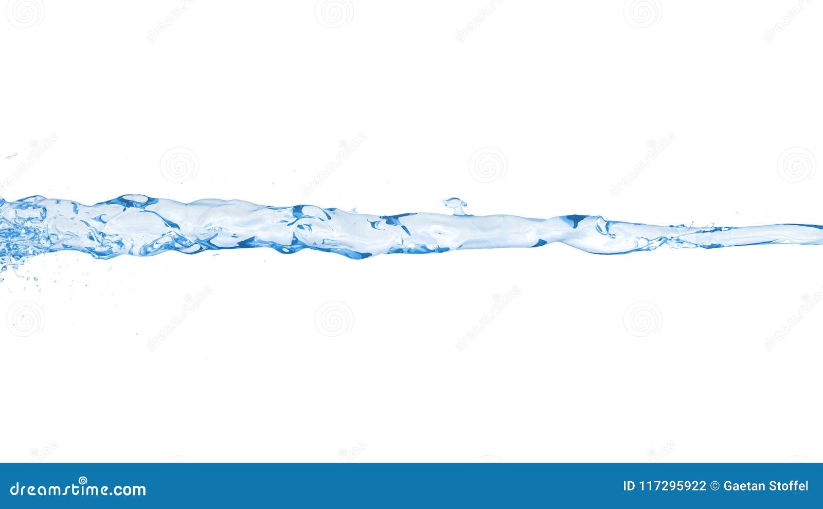 3D Animation of a Blue Water Flow Stock Illustration - Illustration of ...