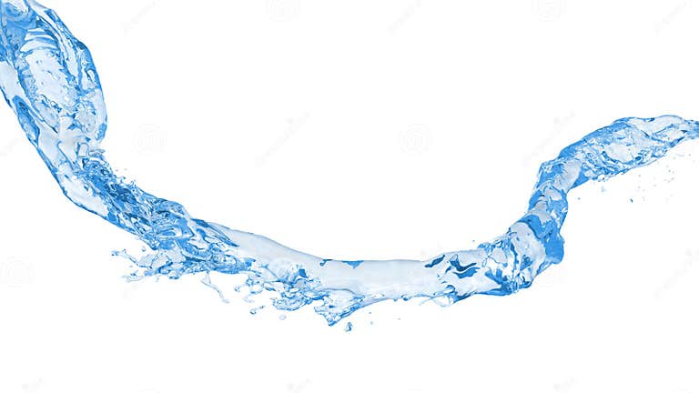 3D Animation of a Blue Water Flow Stock Illustration - Illustration of ...