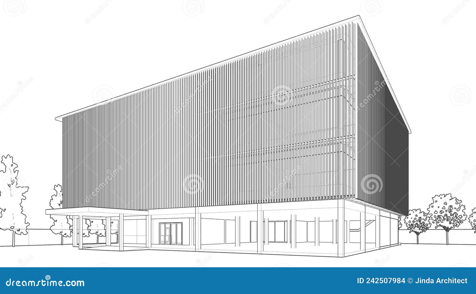 3D Looped Animation of Building Project Stock Footage - Video of ...