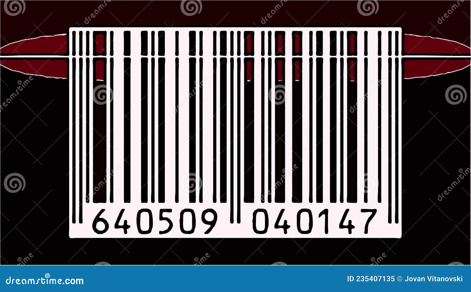 Animation in Comic Style - Reading a Bar Code with Red Beam Stock Video ...