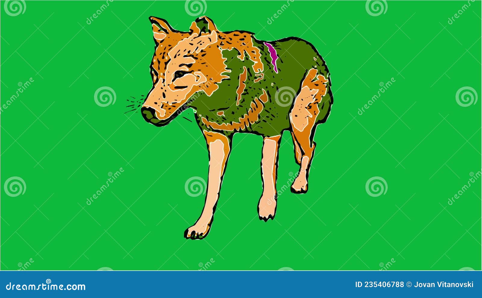 Animation in Comic Style - Wolf Walk Stock Footage - Video of nature ...