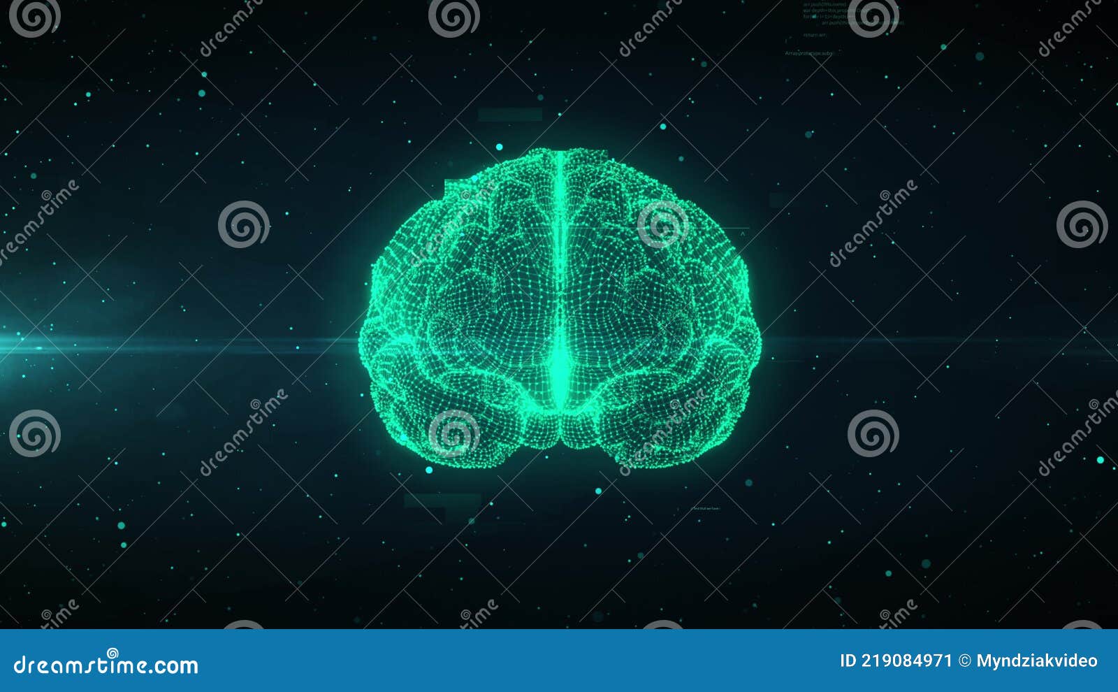 3d Animation Graphic Design Of Brain And Brain Stem. 3D Animation Of ...