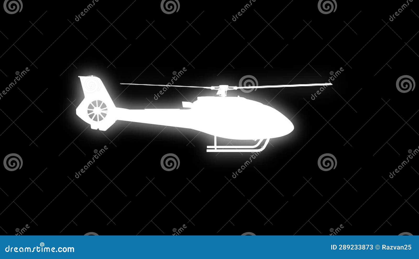 3d Animation of a Holographic Helicopter Isolated on Black with Luma ...