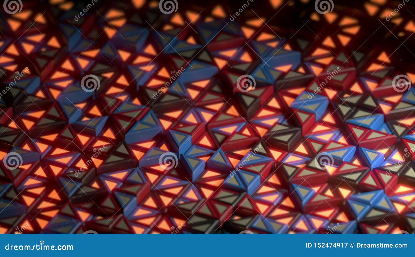 3d Animation Loop Triangle Shape Motion Stock Video - Video of colored ...