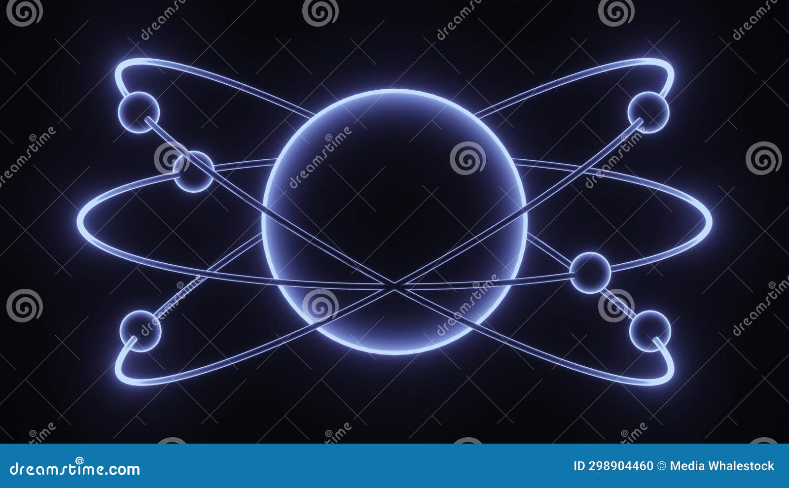 3D Animation of Molecular Structure with Electrons. Design Stock Photo ...