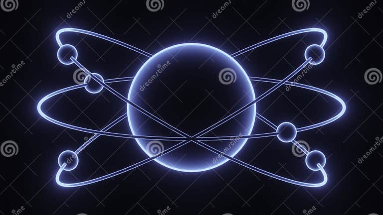 3D Animation of Molecular Structure with Electrons. Design Stock Photo ...