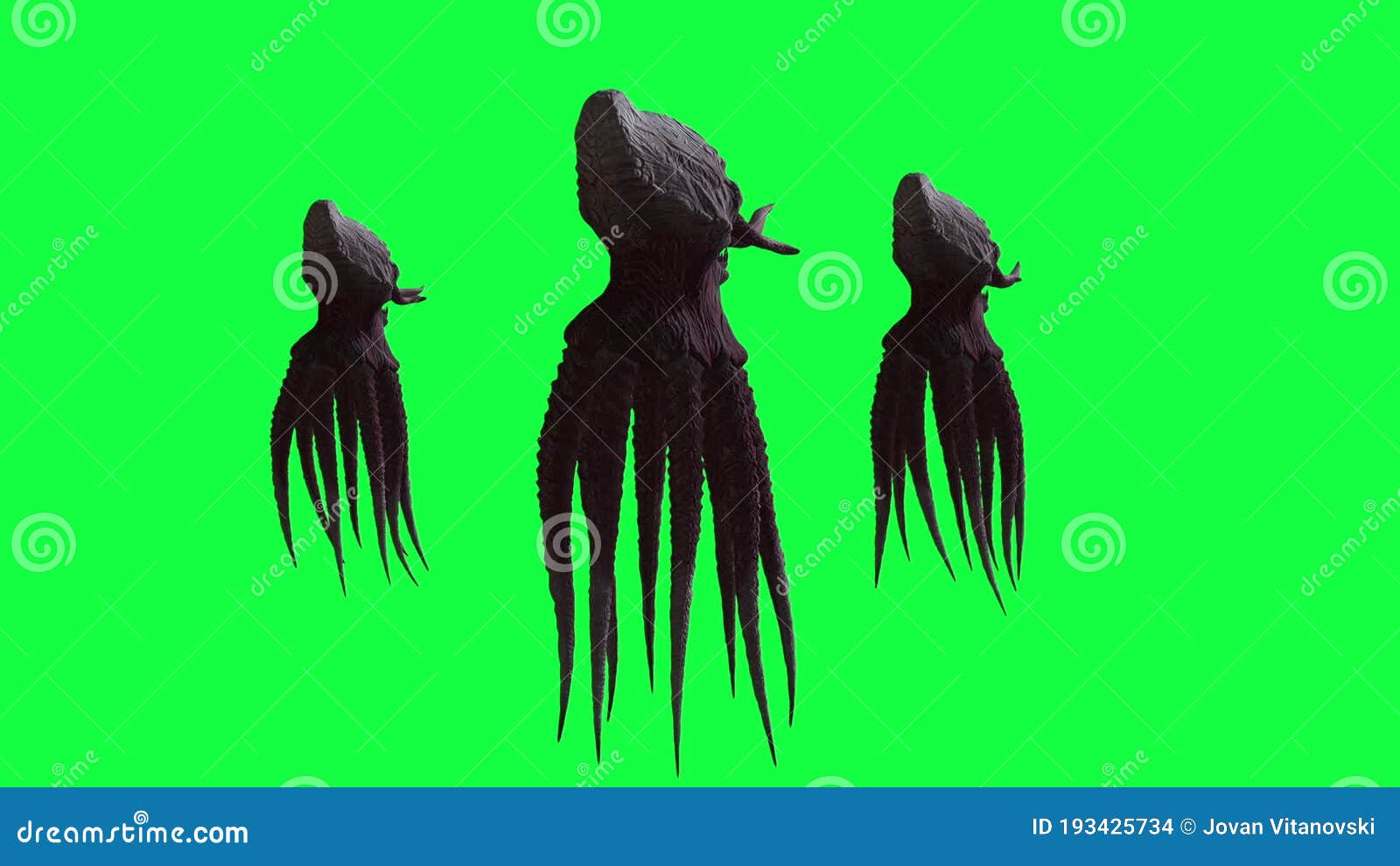 Monster Octopus on Green Screen Stock Footage - Video of kraken ...