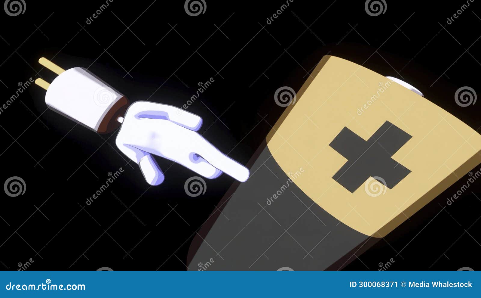 3D Animation with Moving Battery. Design. Conceptual Animation with ...