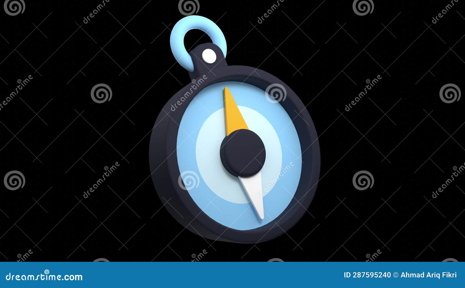 3D Animation of Navigational Compass. Compass 3d Render Icon ...