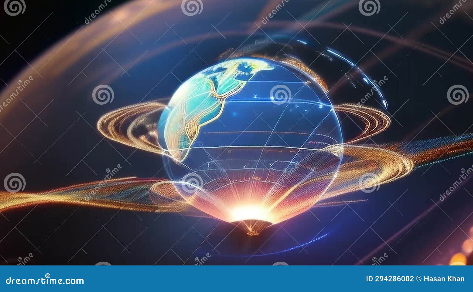 3D Animation Our is Earth Roming Around Stock Footage - Video of ...
