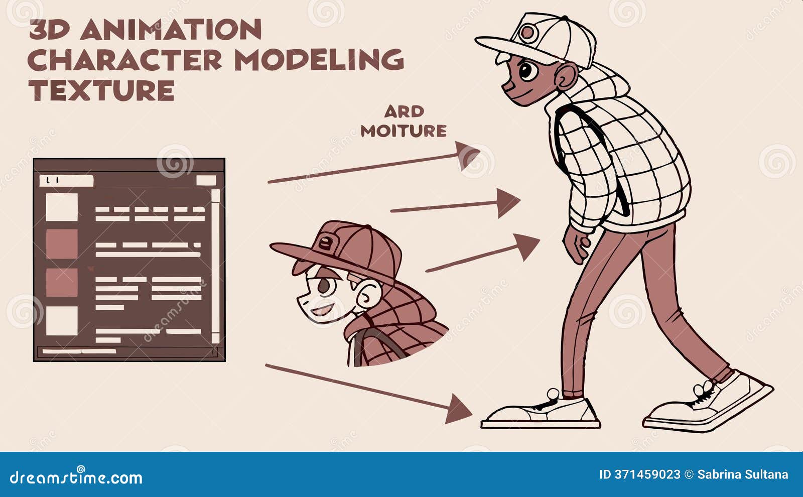 3d Character Modeling Illustration | CartoonDealer.com #212687350