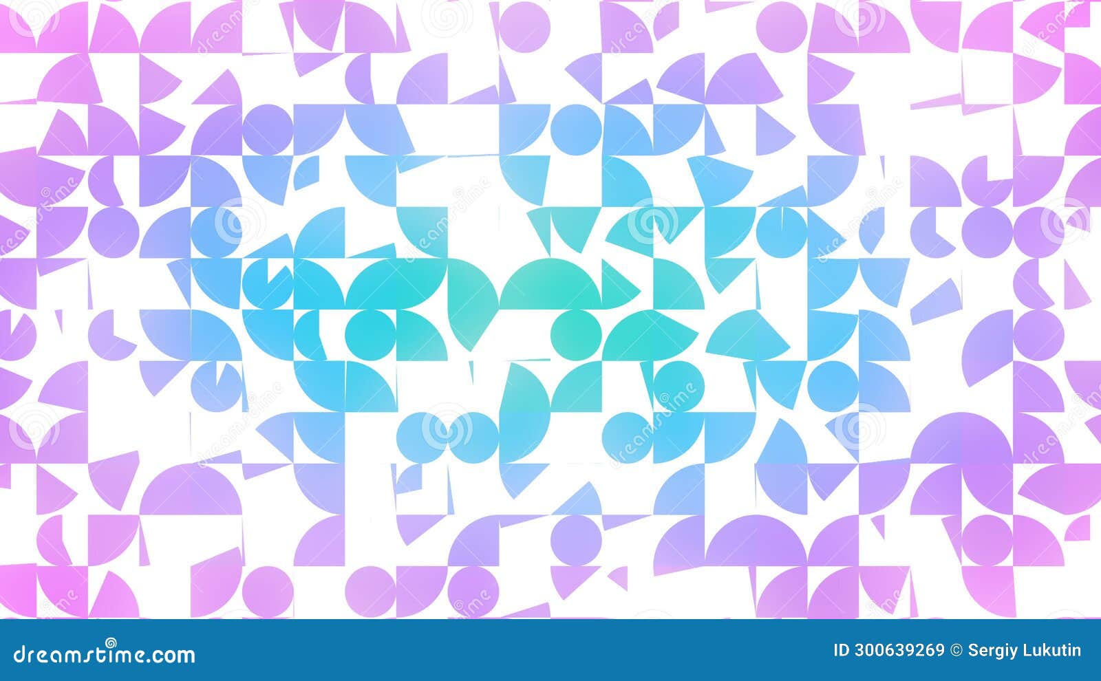 2D Animation of Quarter Circle Transitions Pattern on White Background ...