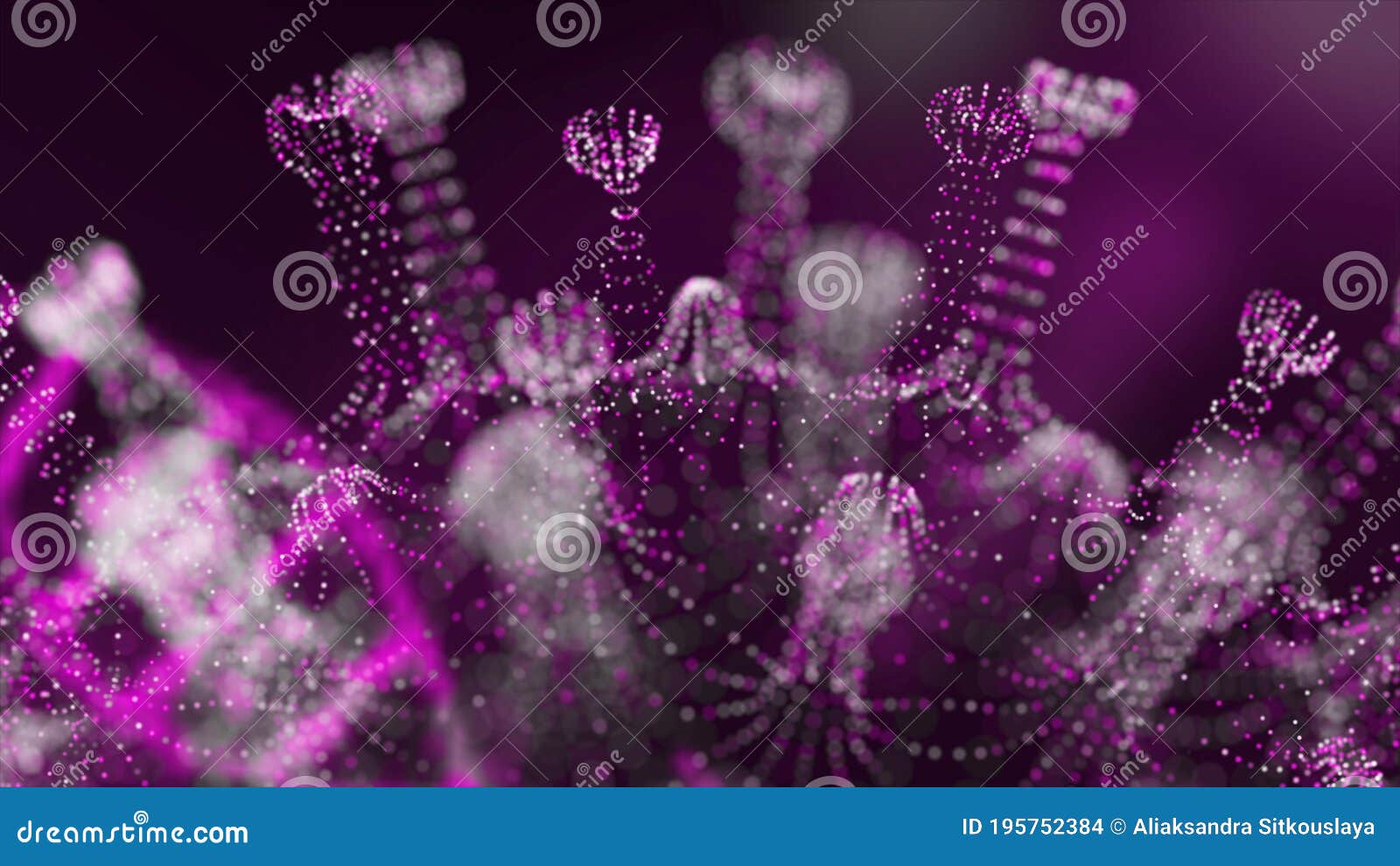 3D Animation Rendering of a Coronavirus. Pathogen Outbreak of Bacteria ...