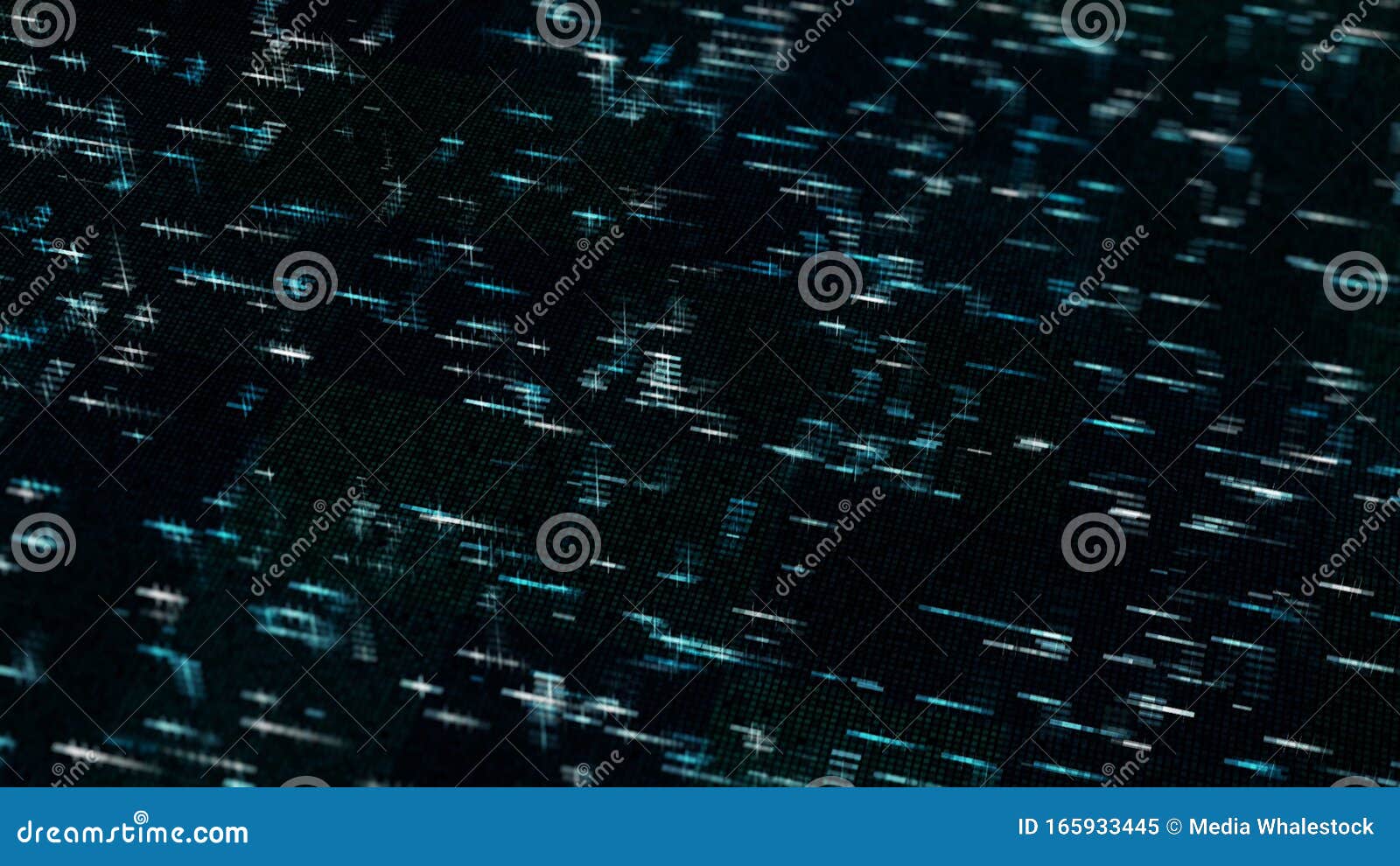 3D Animation Showing Multi Core Processing and Data Points on Black Background, Seamless Loop ...