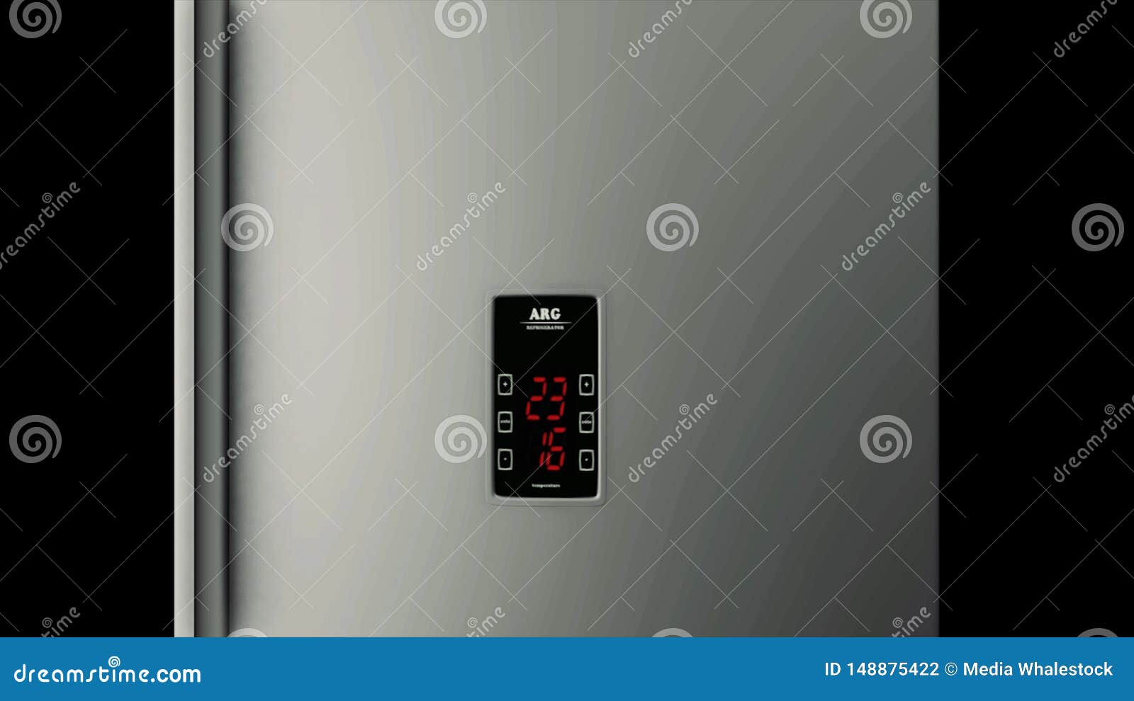 3D Animation of Smart Refrigerator Touch Interface with Temperature ...