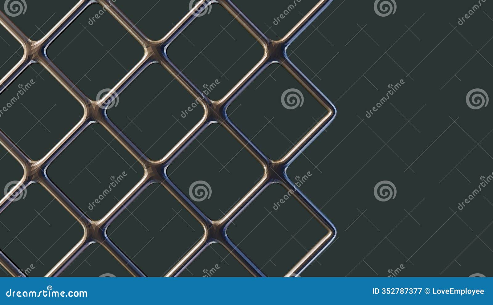 3d Animation of Stainless Steel in Diamond Shape Stock Illustration ...