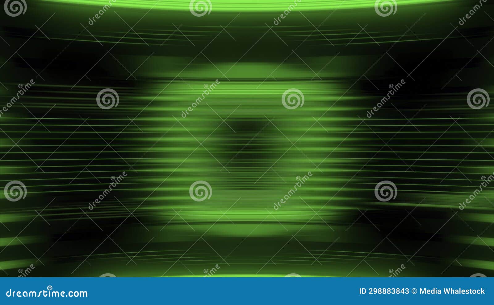 3D Animation with Stripes and Pulsating Pulses of Electronics. Motion ...