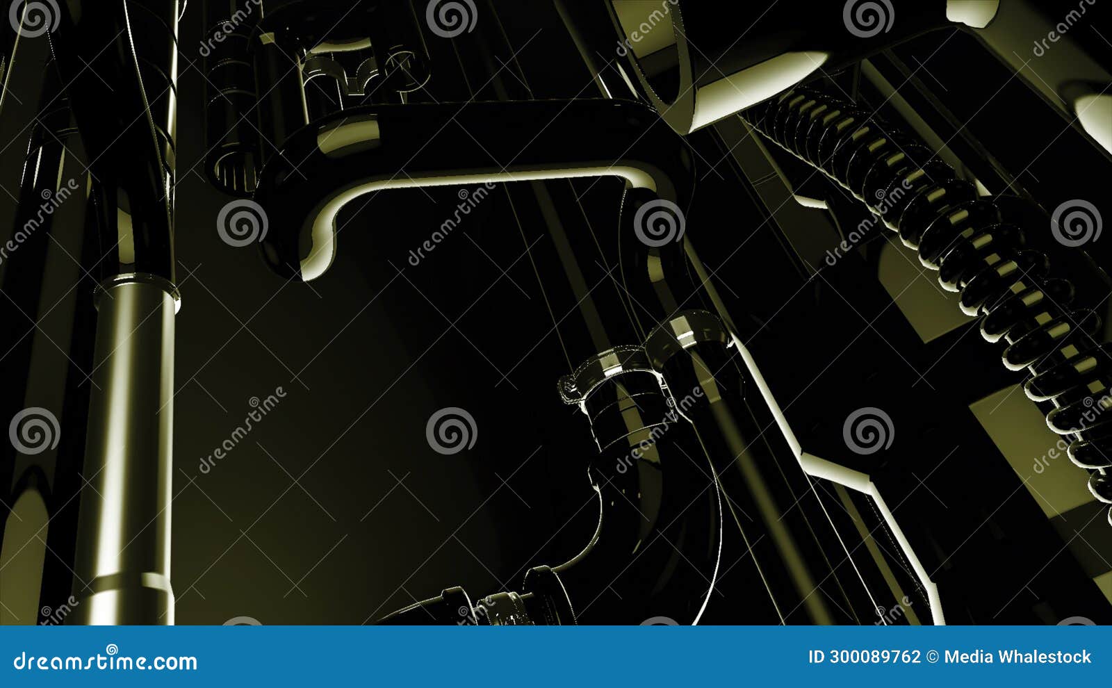 3D Animation of Technical Pipes. Motion. Pipes and Parts in Sewer ...