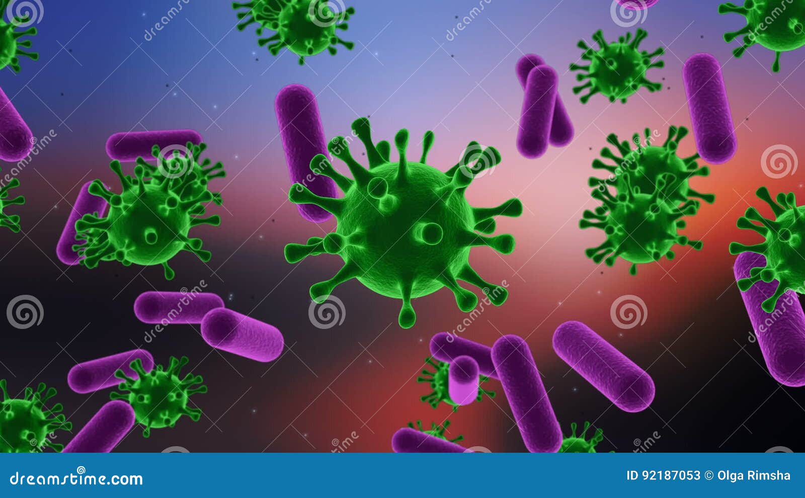 3D Animation Virus & Bacteria Stock Video - Video of biotechnology ...