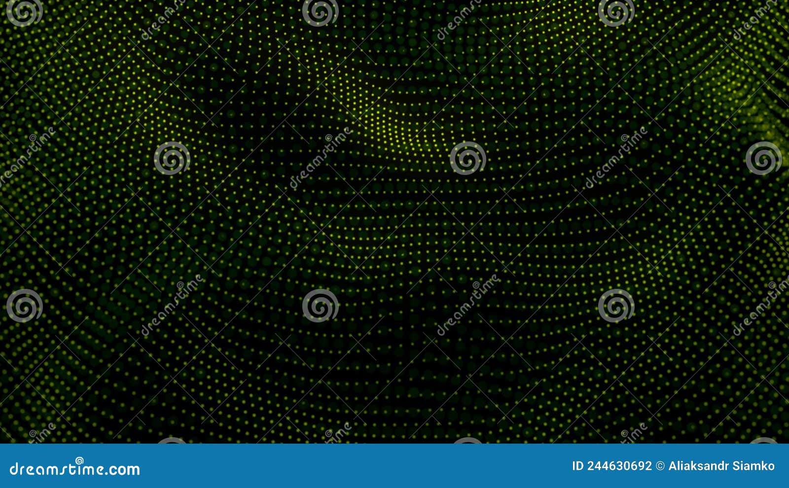 3d Animation of Wave Particles. 3d Render Illustration Stock ...