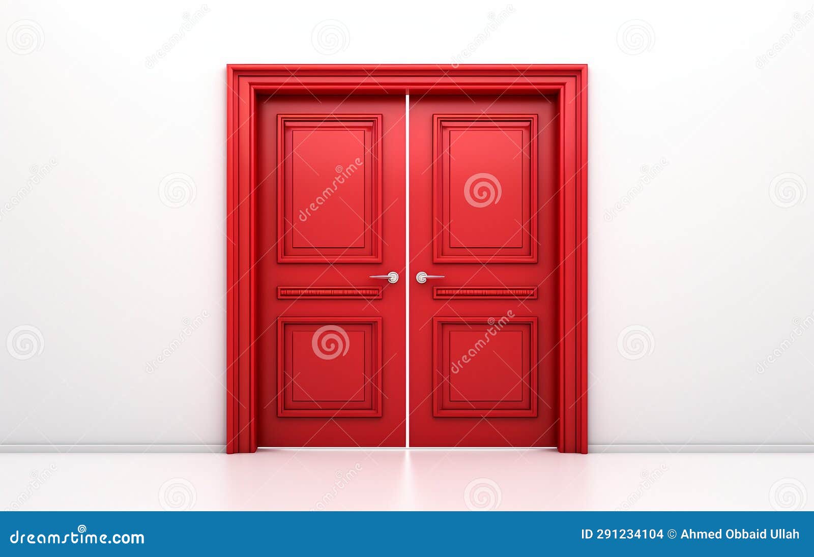 3D Animation of a Wide-Open Door. Generative by Ai Stock Illustration ...