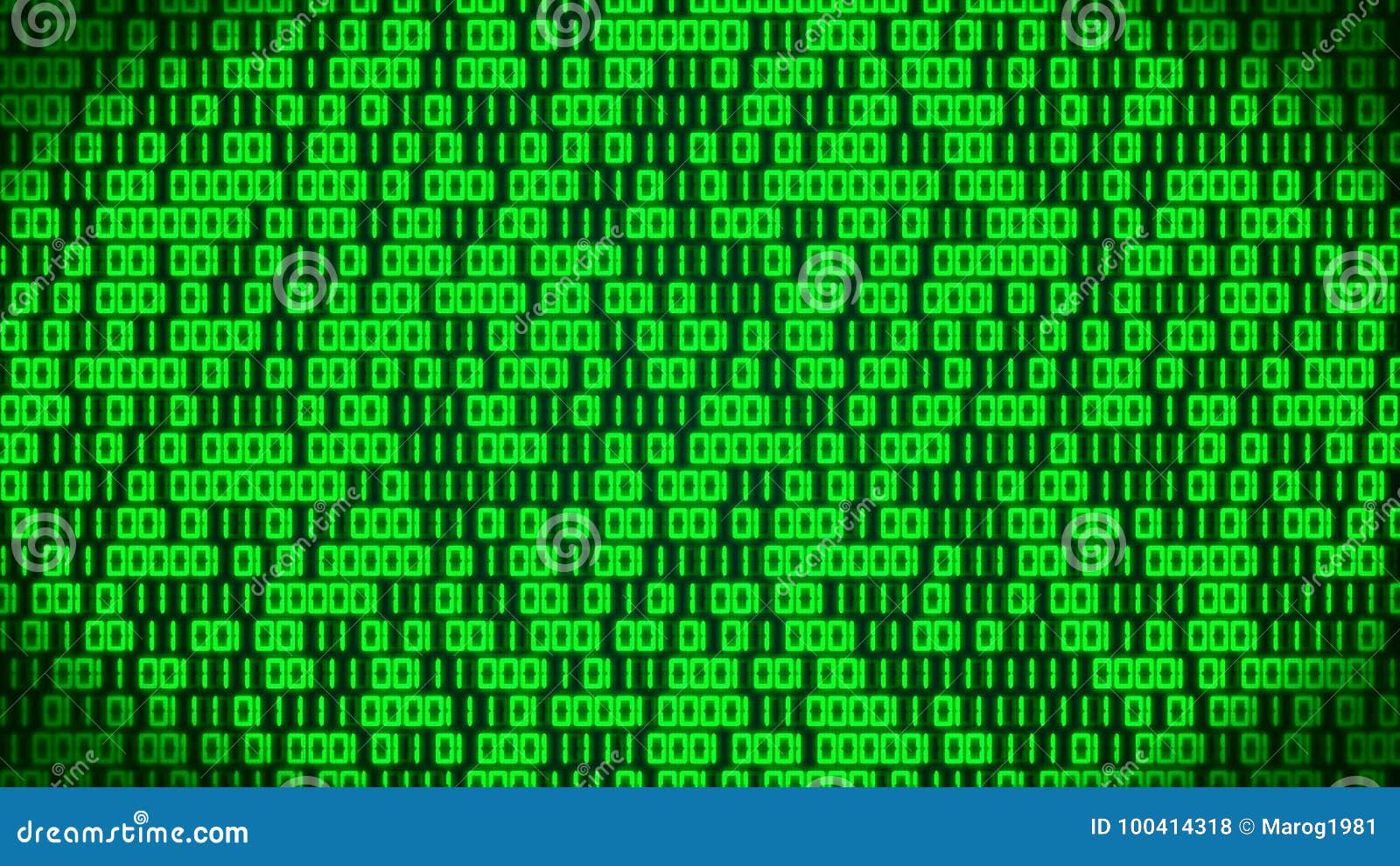 3d Animazione - Codice Binario Verde Stock Footage - Video di dati ...