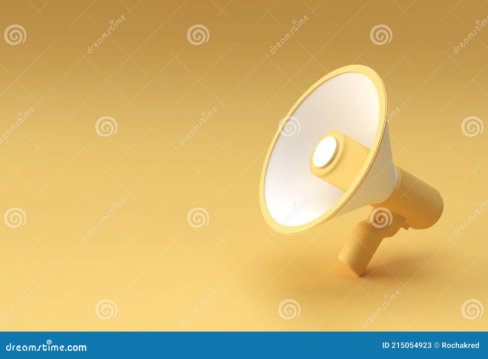 3D Announcement Megaphone Icon 3D Render Design Stock Illustration ...