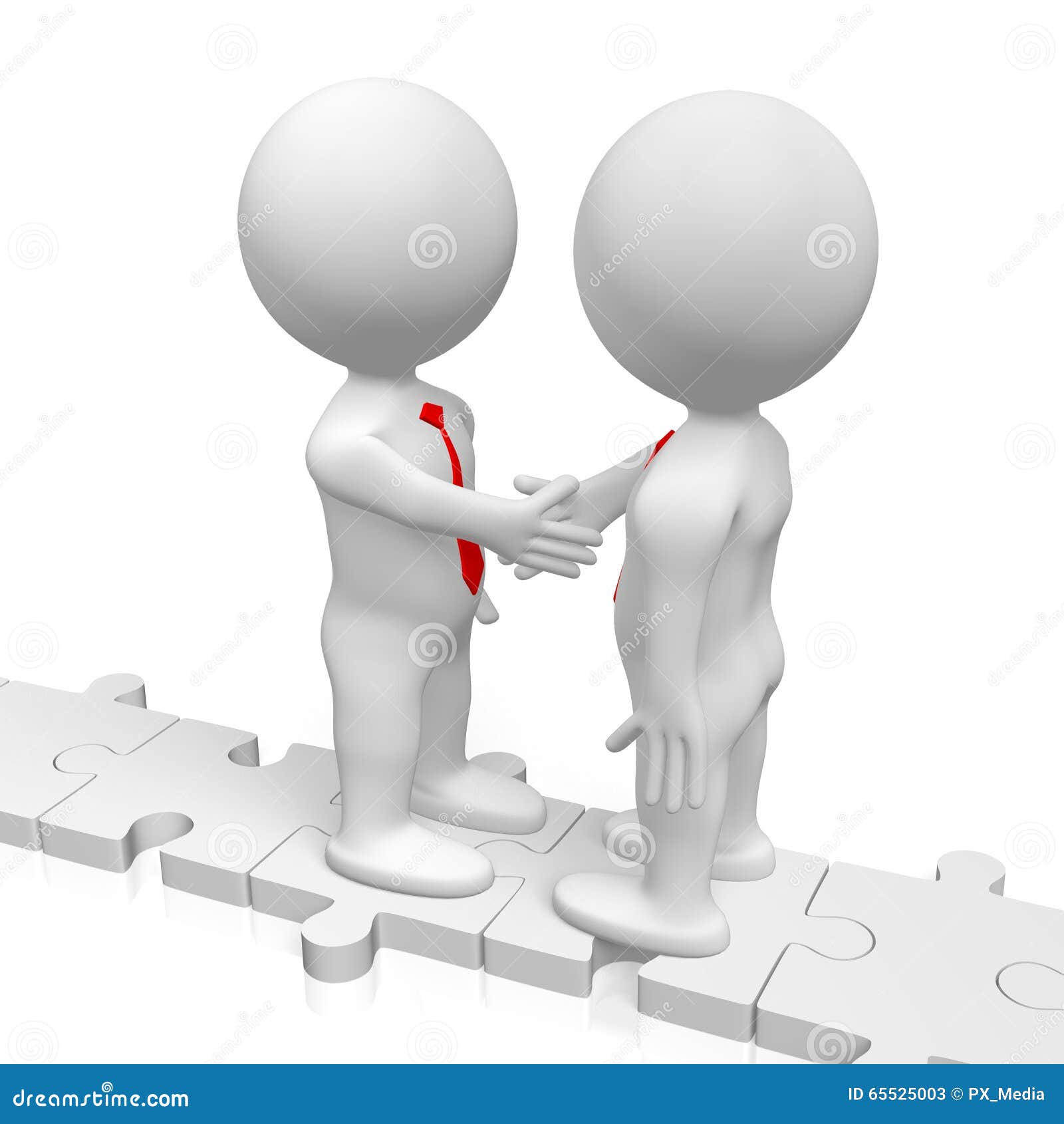 3D Apretón De Manos, Concepto Del Trato Stock de ilustración ...