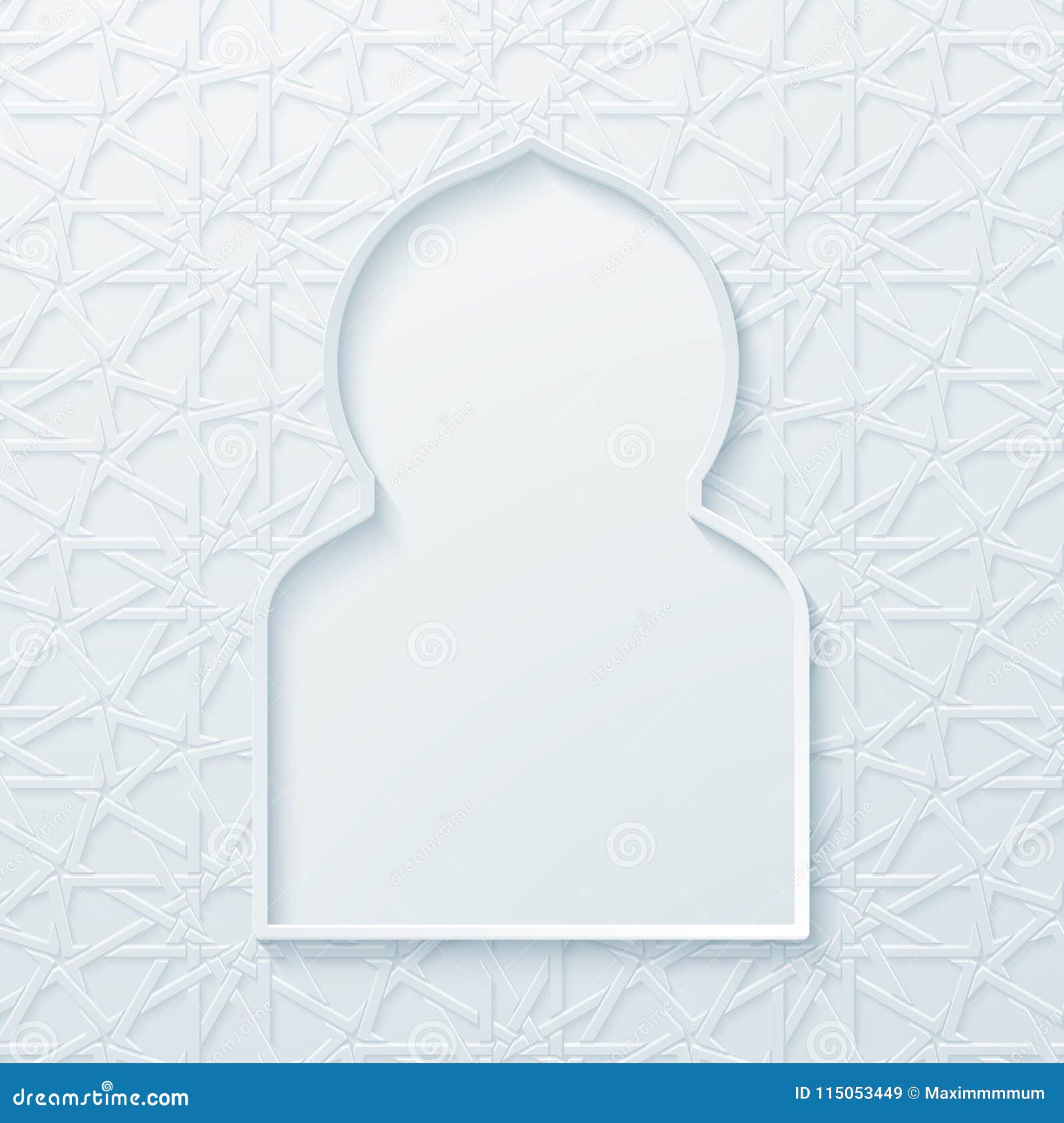 3d Arabic Pattern and Frame Stock Vector - Illustration of label, lace ...