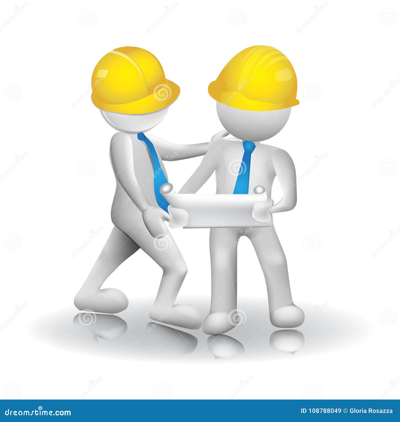 3d Architects Workers Team Icon Image Logo Vector Stock Vector ...