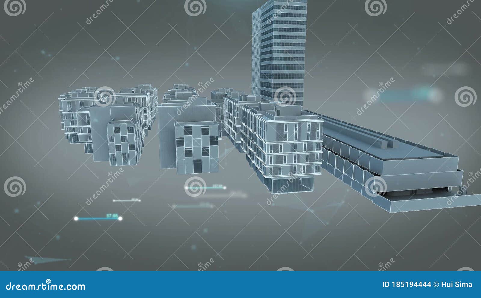 3d Animation Zooming into Wire Frame Model Stock Footage - Video of ...