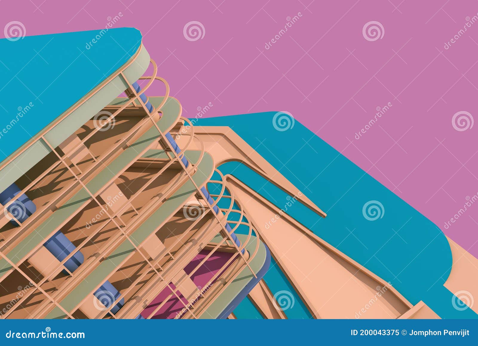3d Architectural Illustration and Interior Work Stock Illustration ...