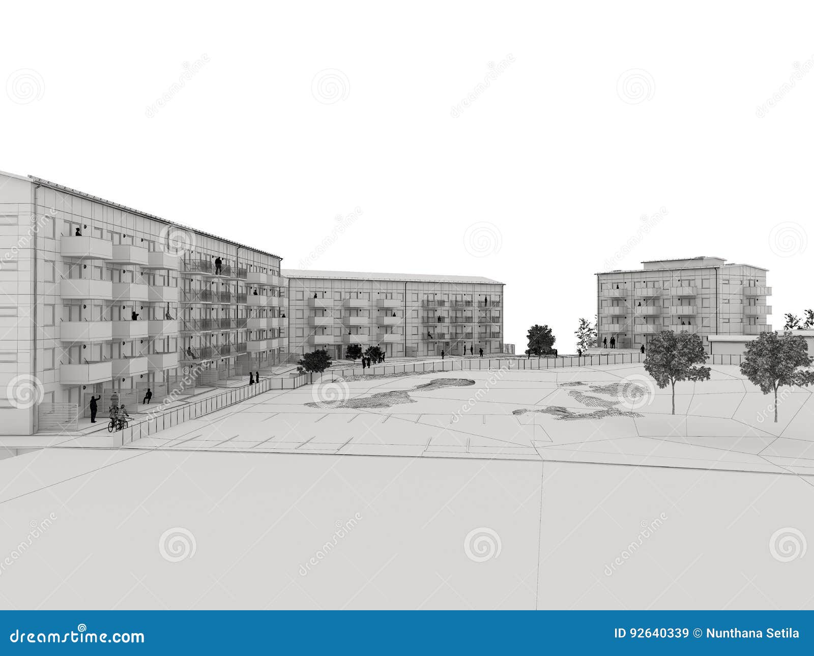 3d Architecture Abstract Stock Illustration Illustration Of Growth