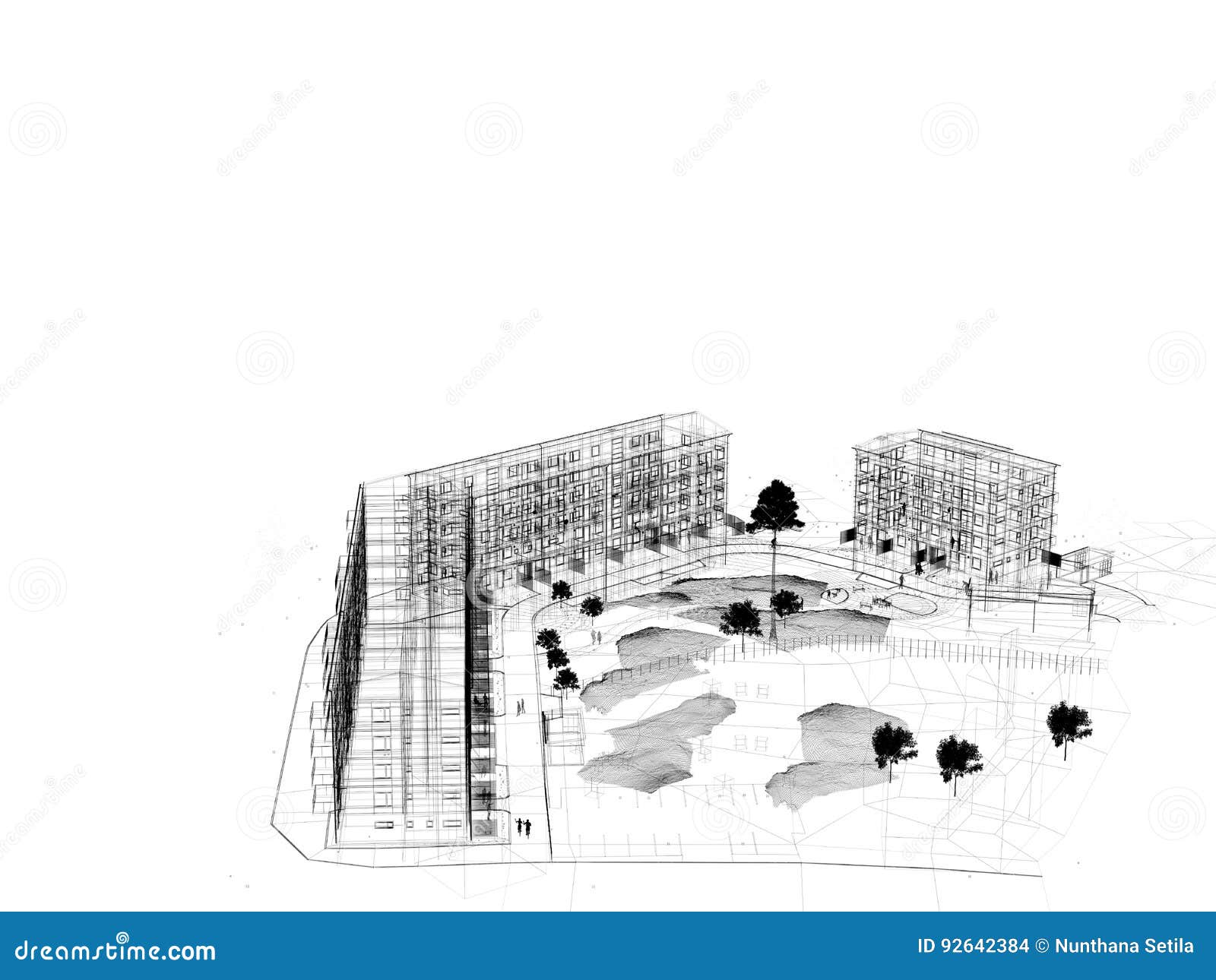 3d Architecture Abstract Stock Illustration Illustration Of Exterior