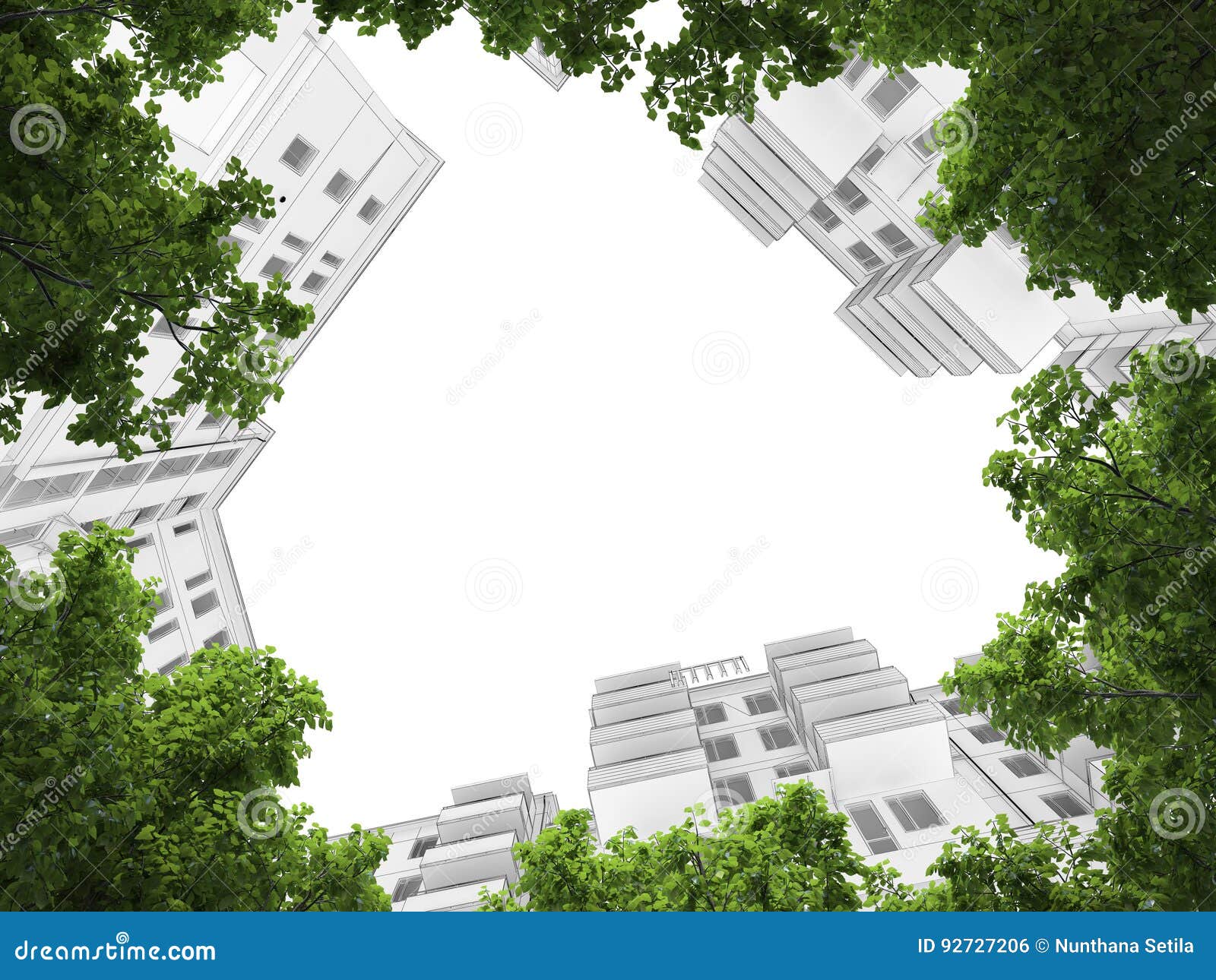 3d Architecture Abstract Stock Illustration Illustration Of House