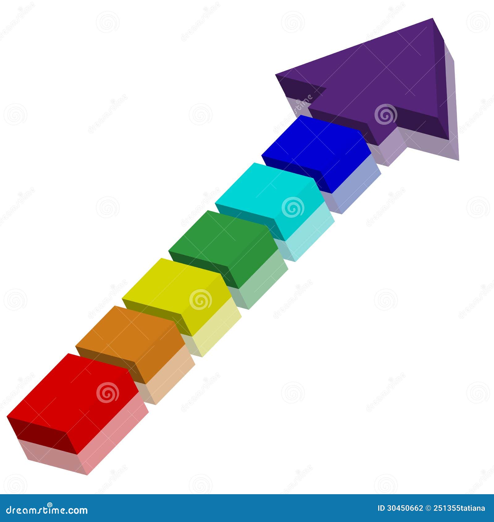 3d arrow stock illustration. Illustration of colorful - 30450662