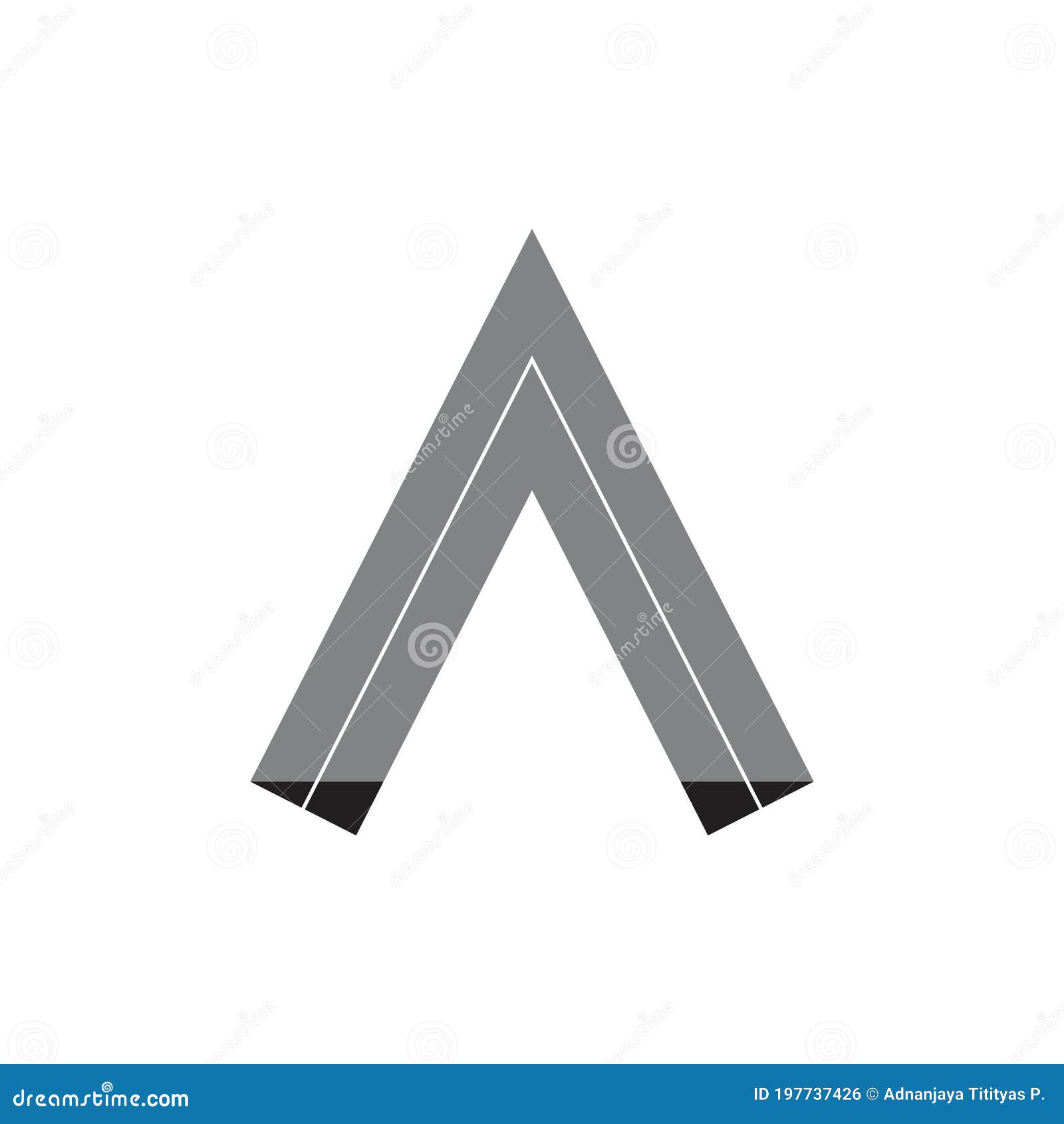 3d arrow 3d logo vector stock vector. Illustration of growth - 197737426