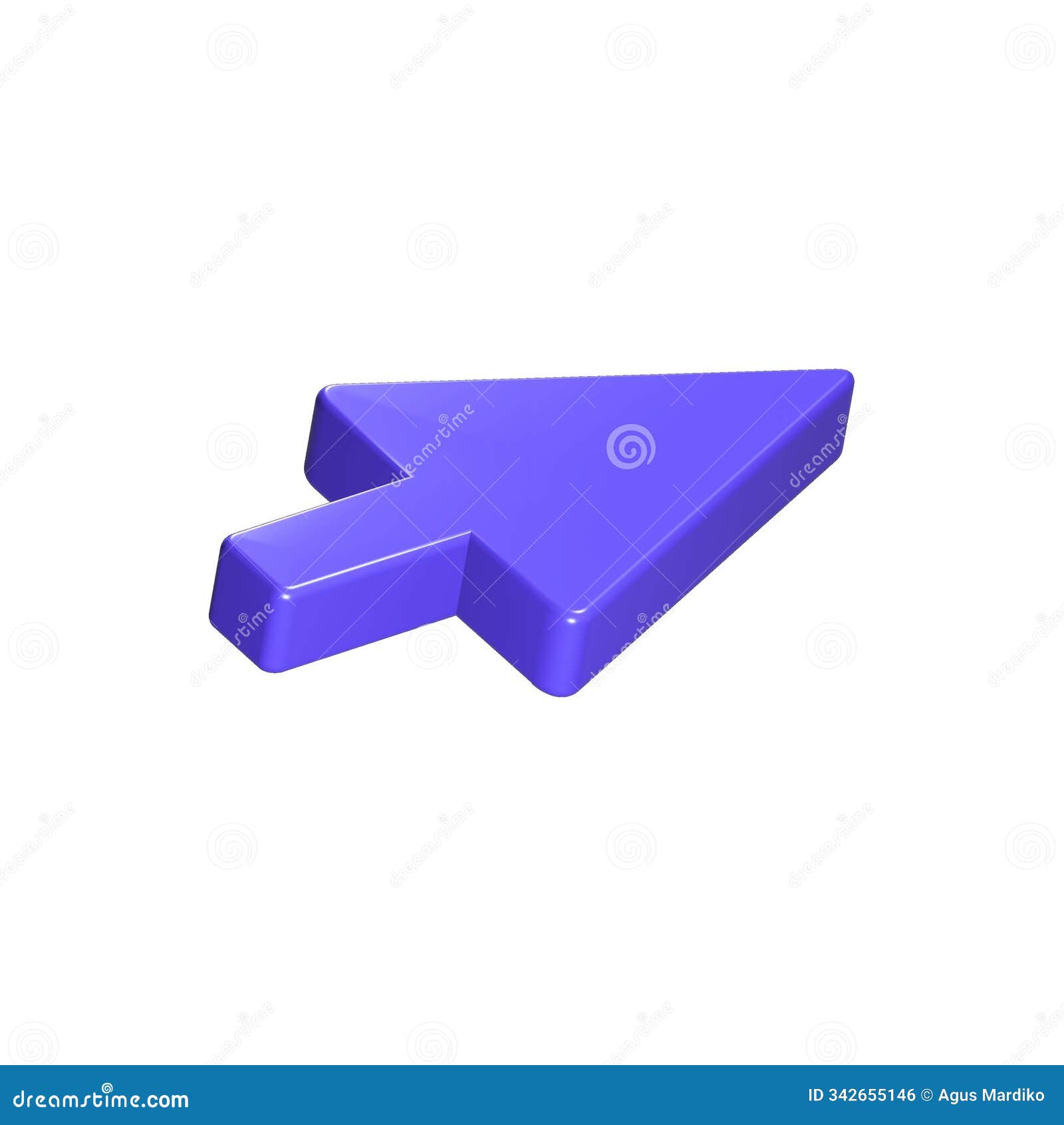 3d Arrow Pointer Mouse Cursor Icon Computer Interface Render Click