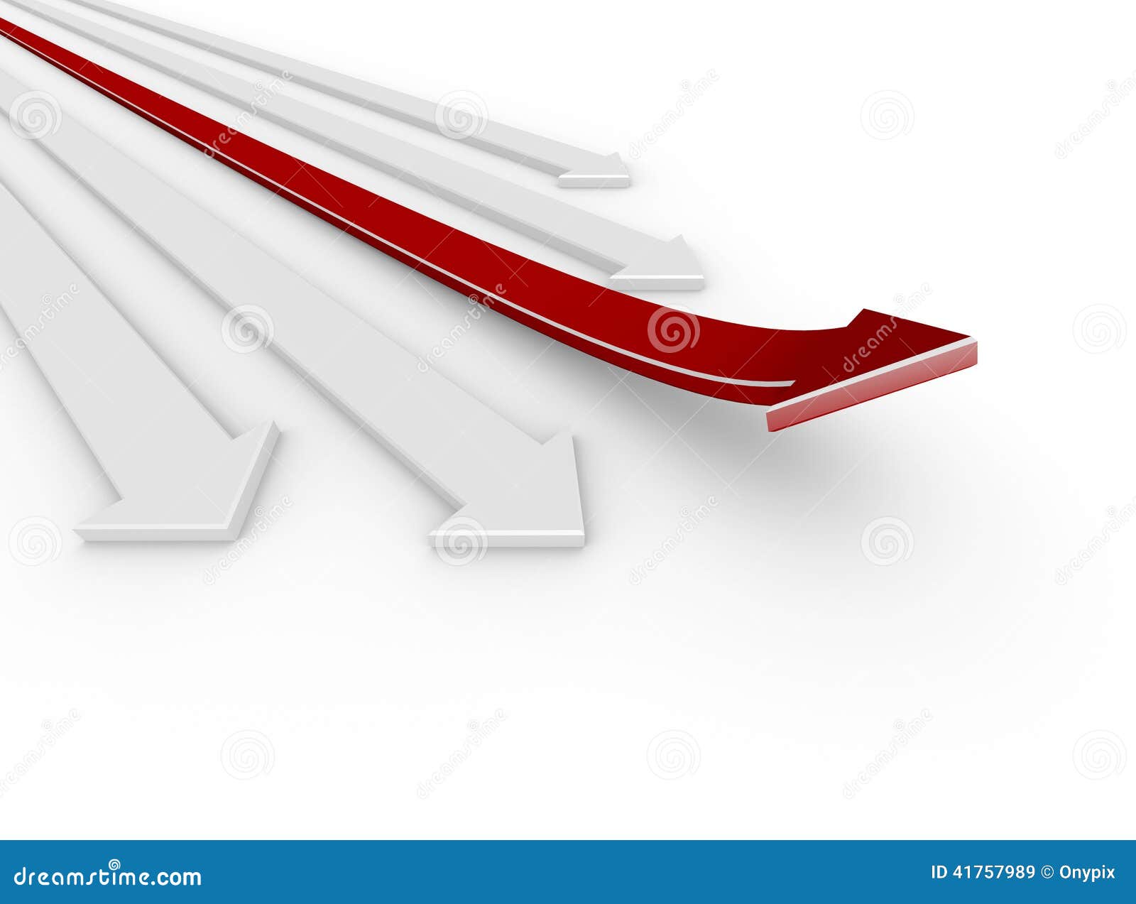 3d arrow race stock illustration. Illustration of rate - 41757989