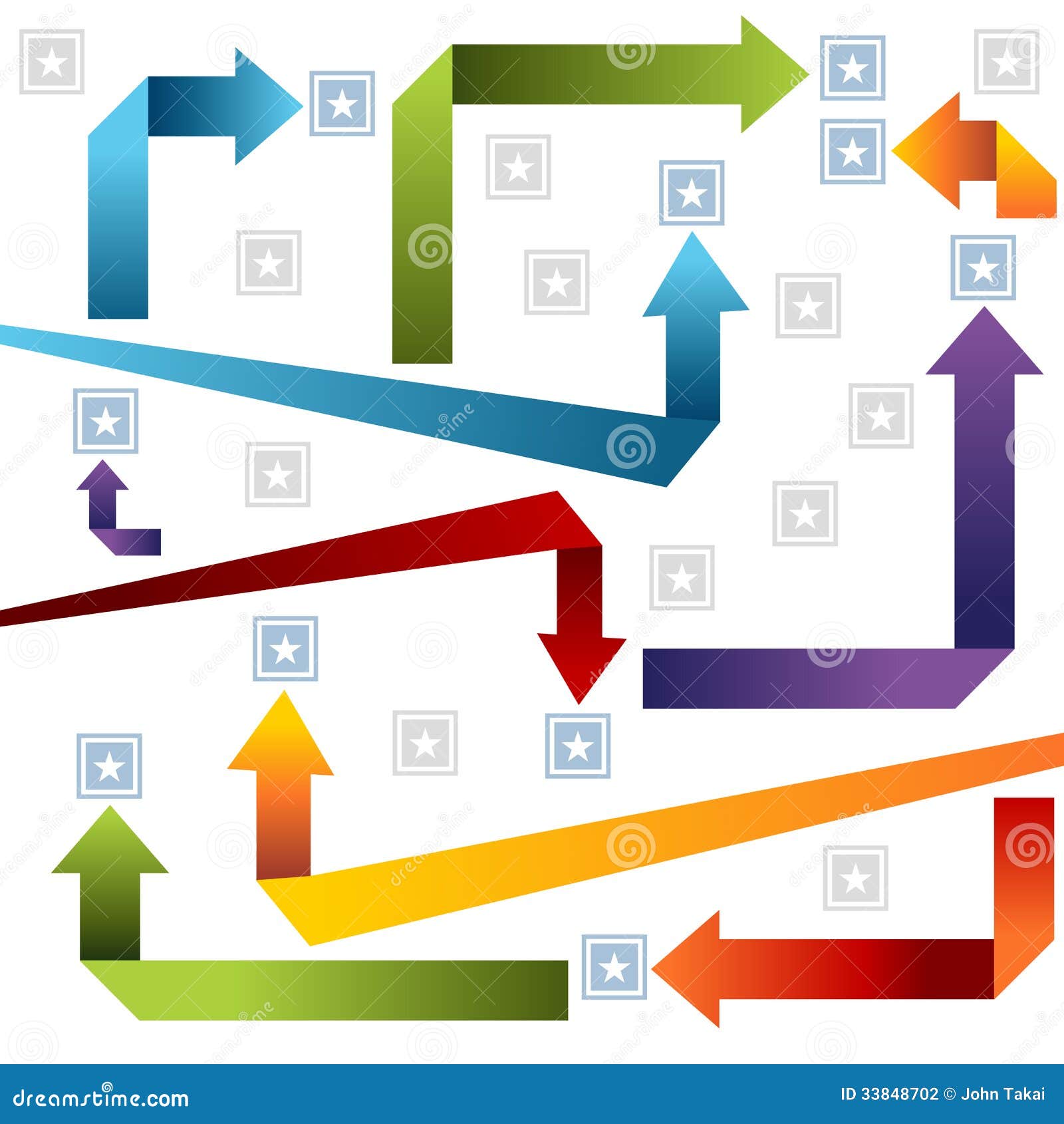 3d Arrow Style Chart stock vector. Illustration of icon - 33848702