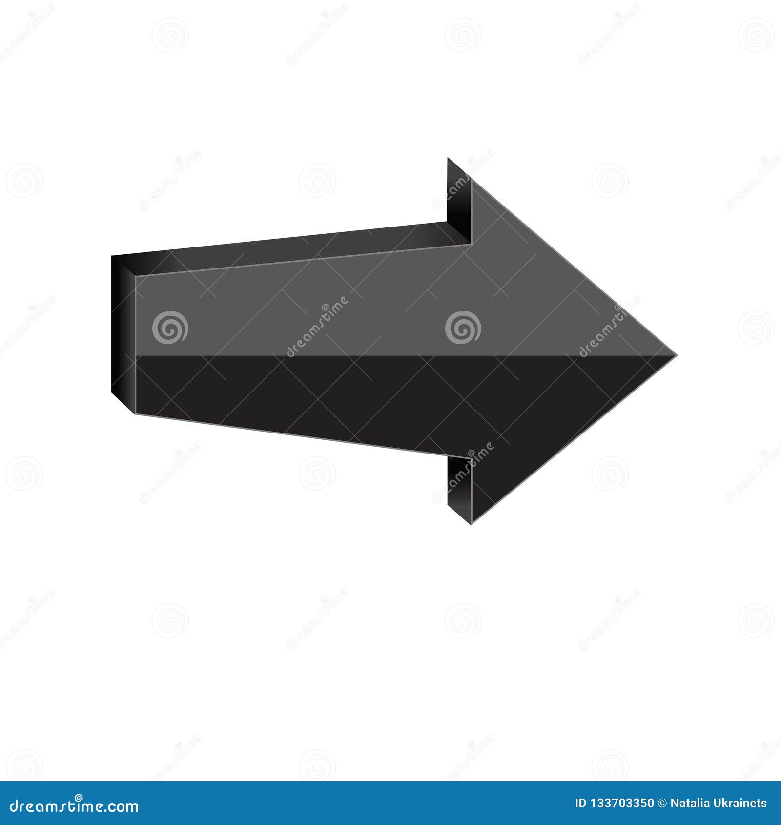 3d arrow symbol stock vector. Illustration of arrow - 133703350