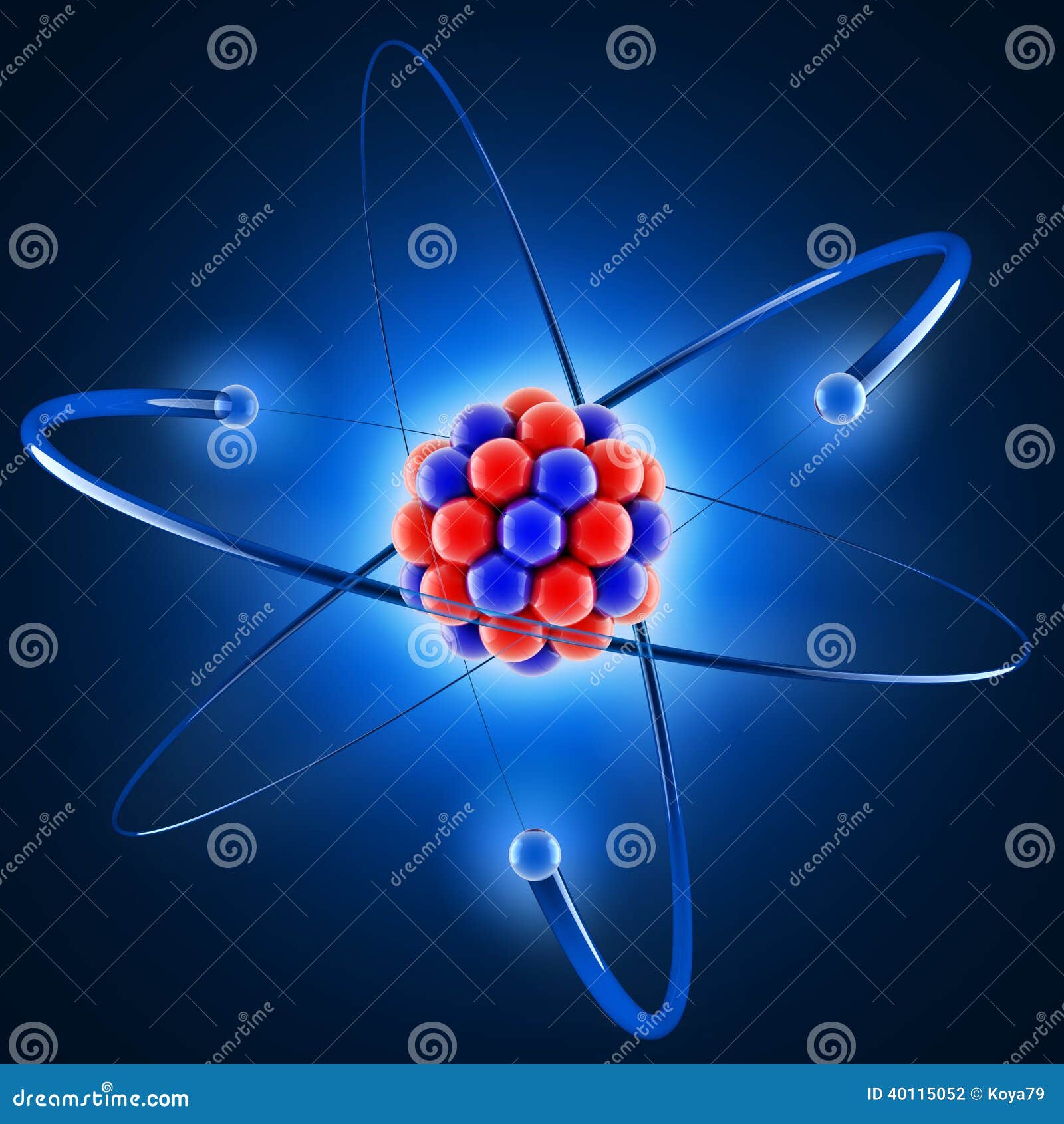 3d Atom Stock Illustration - Image: 40115052