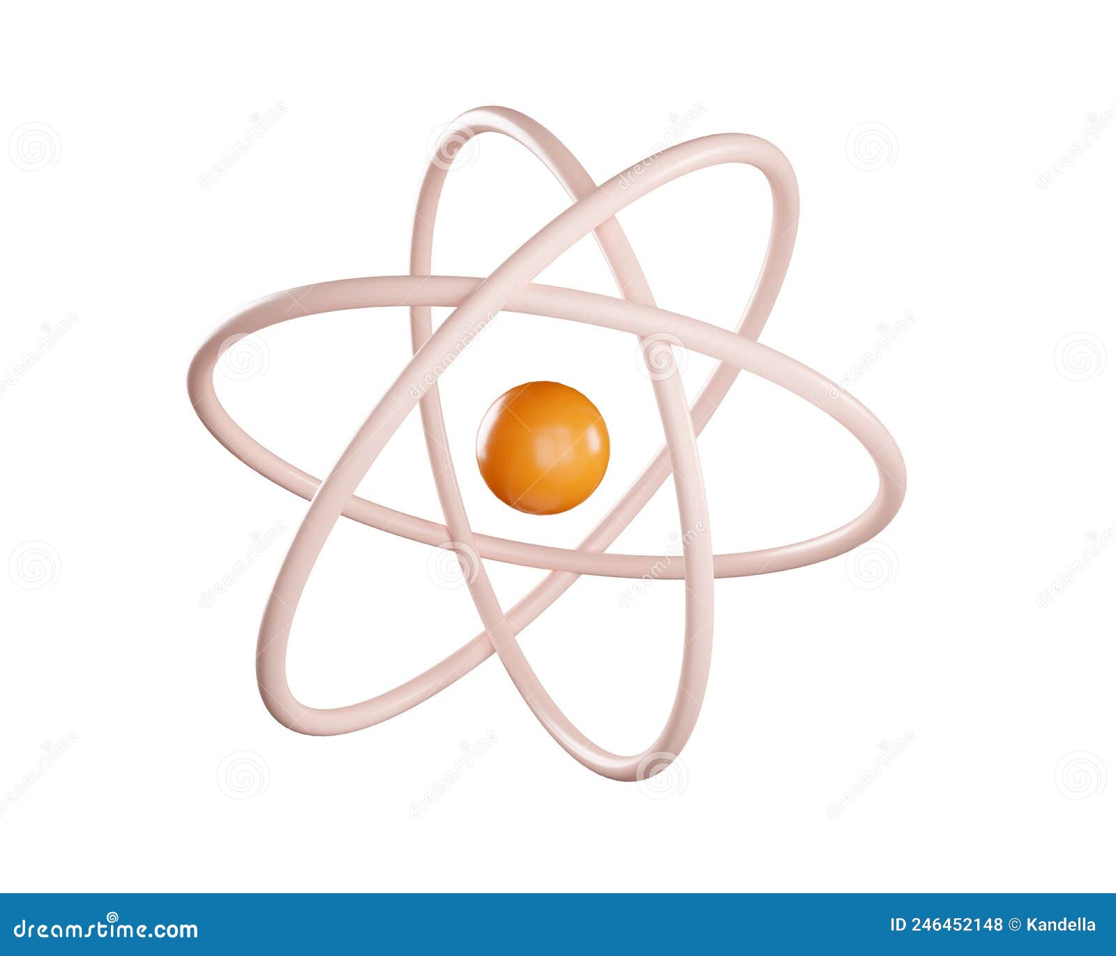 3d Atom Model. Stock Photo | CartoonDealer.com #246452148