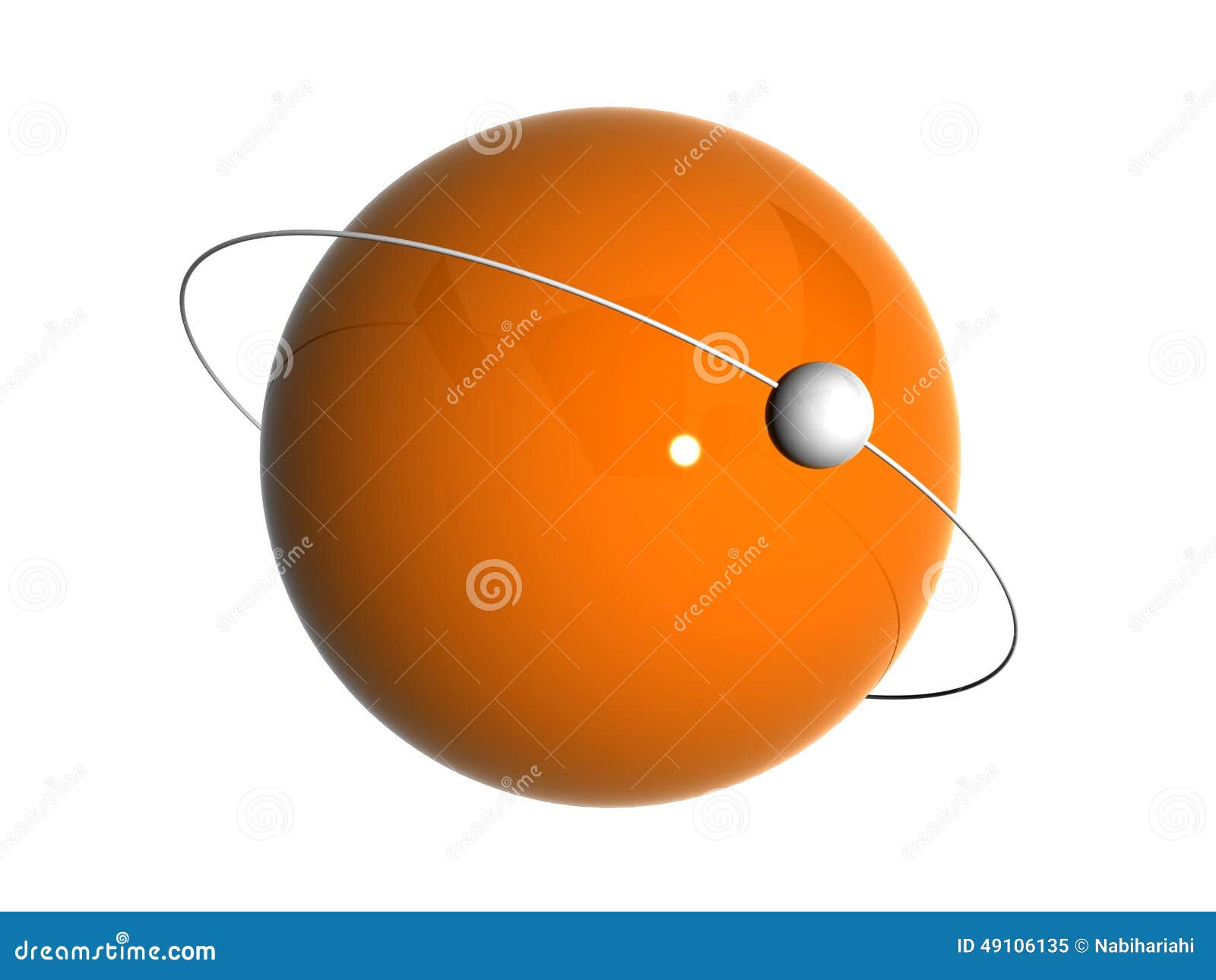 3D atoms stock illustration. Illustration of physics - 49106135