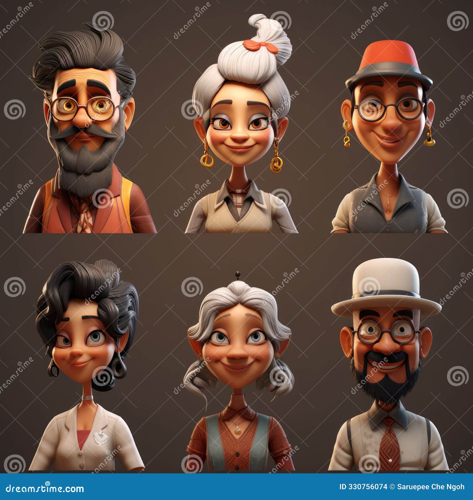 Avatar Characters Poster Vector Illustration | CartoonDealer.com #82148726