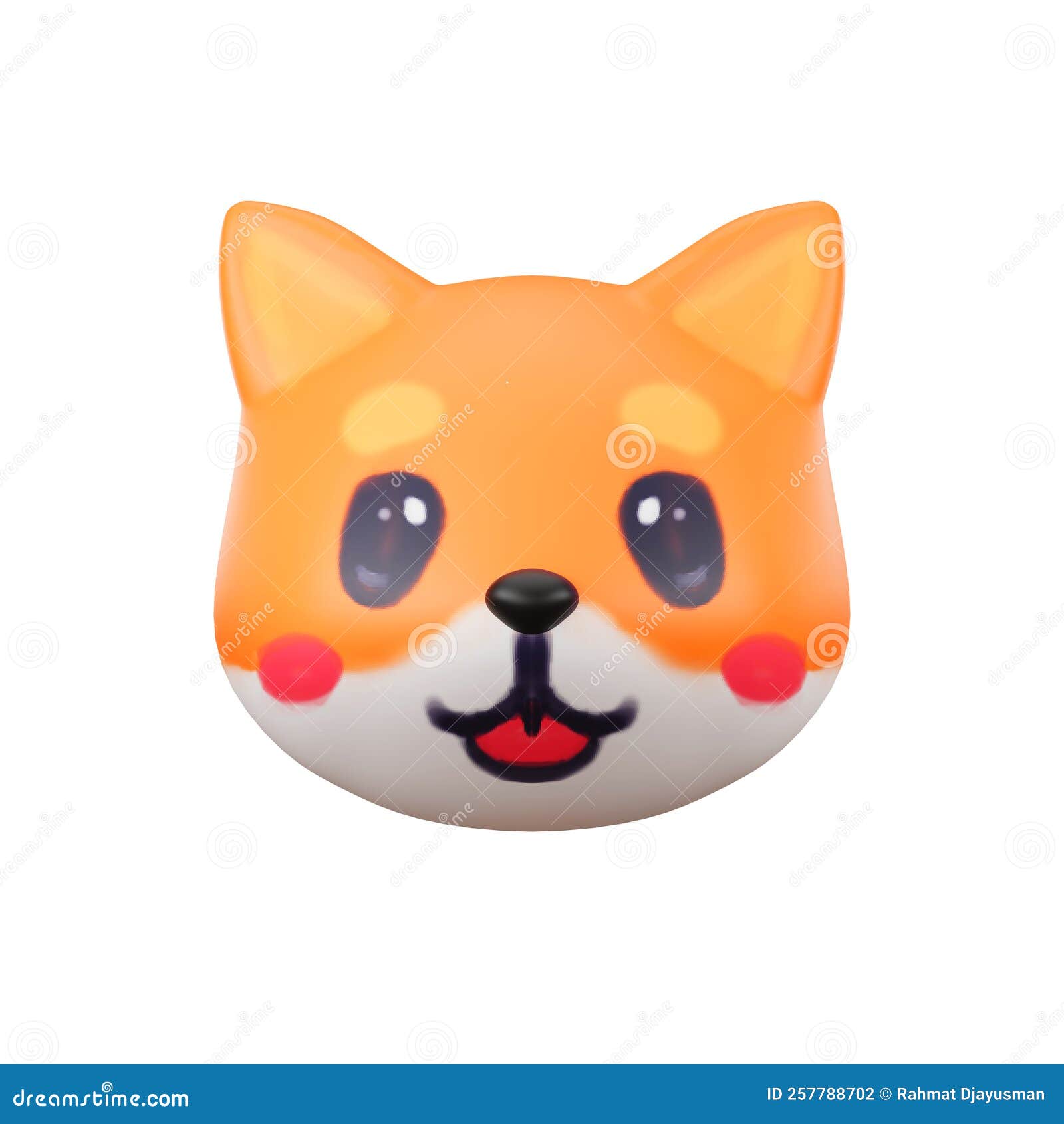 3d Avatar Profile Dog Corgi Stock Photo - Illustration of icon, social ...