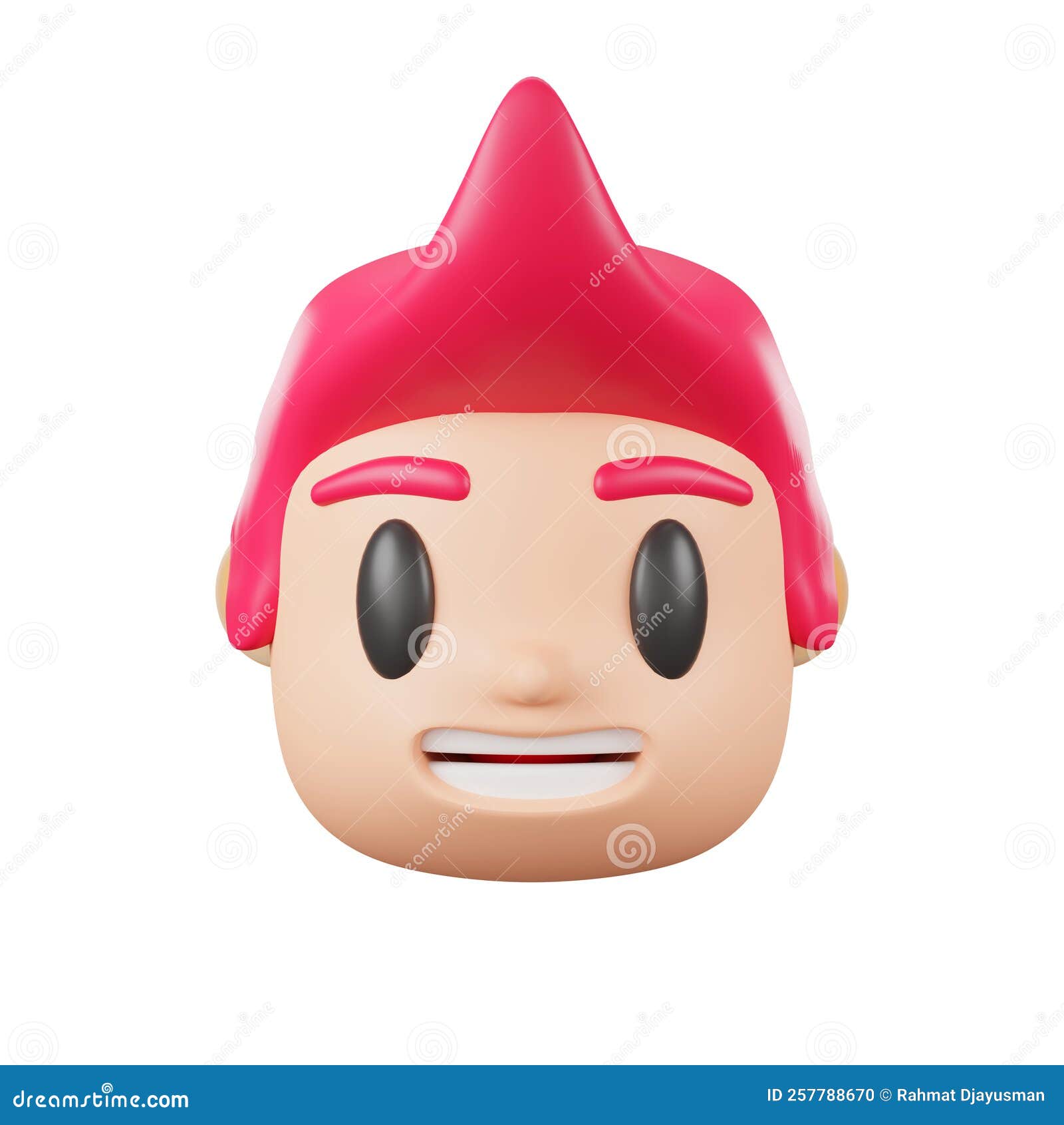 3d avatar profile man stock photo. Illustration of flat - 257788670