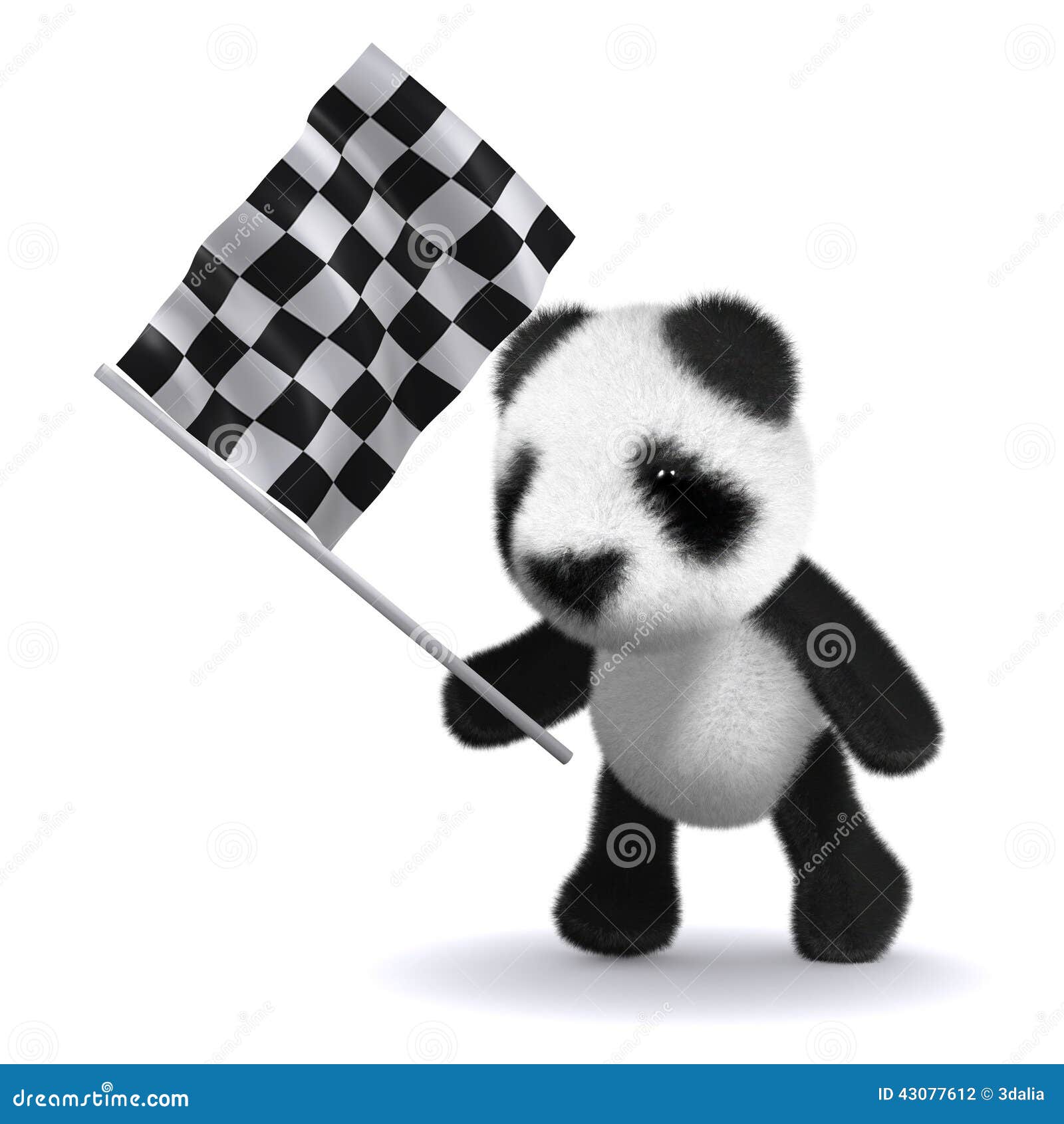Panda With Flag Royalty-Free Stock Photography | CartoonDealer.com ...