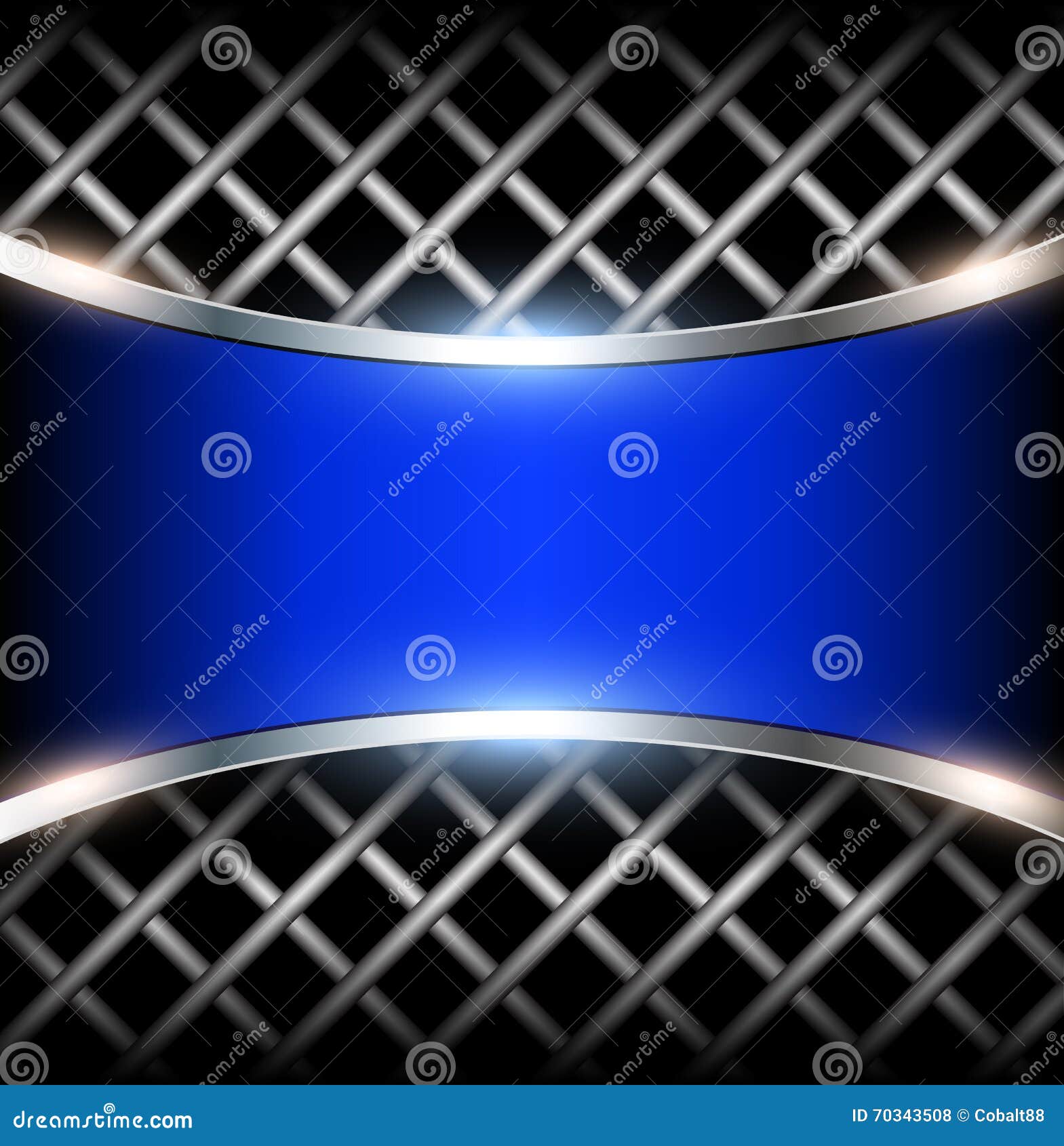3D background blue stock vector. Illustration of stainless - 70343508