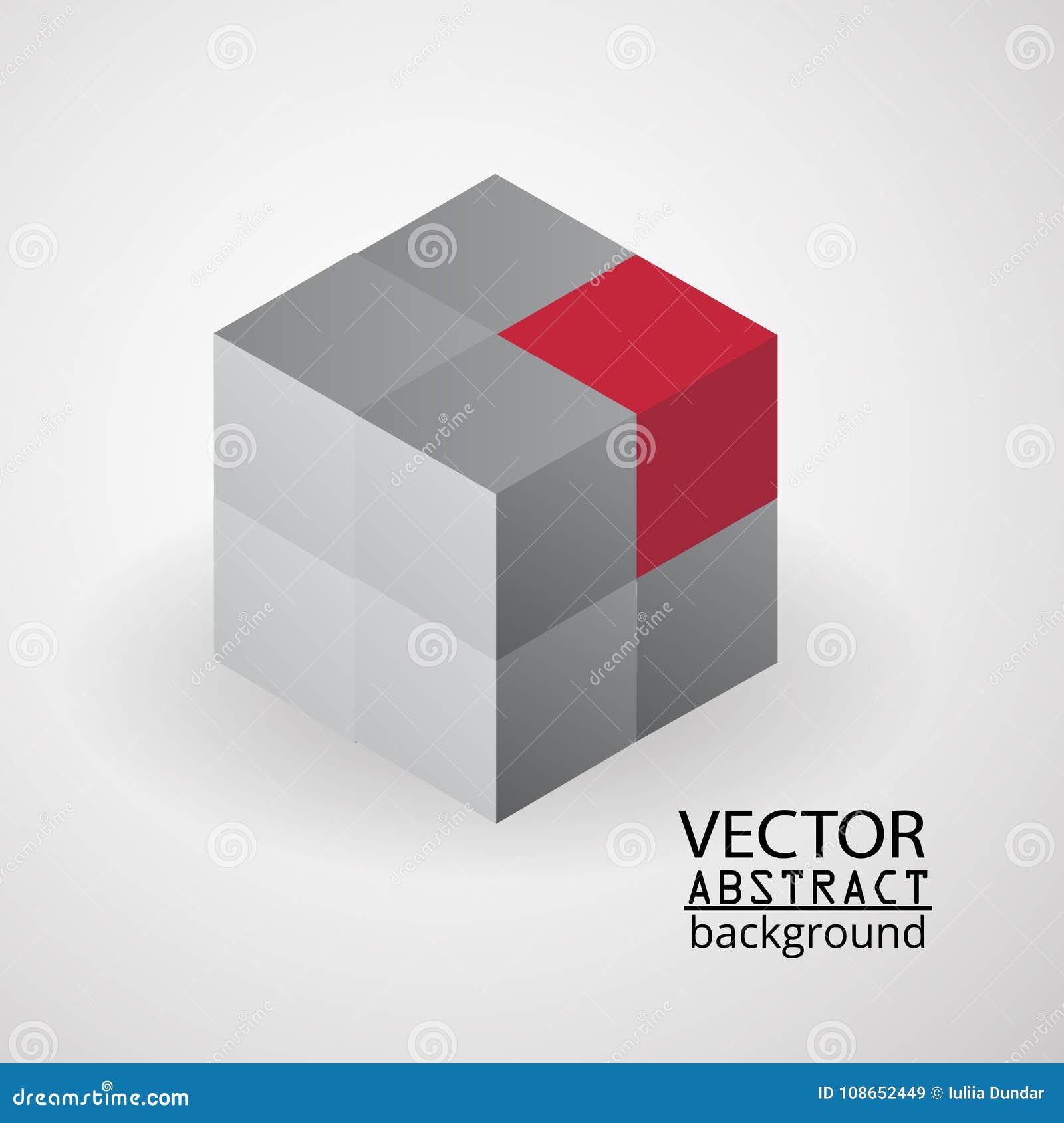 Vector Illustration Abstract Geometry Cube Stock Vector - Illustration ...